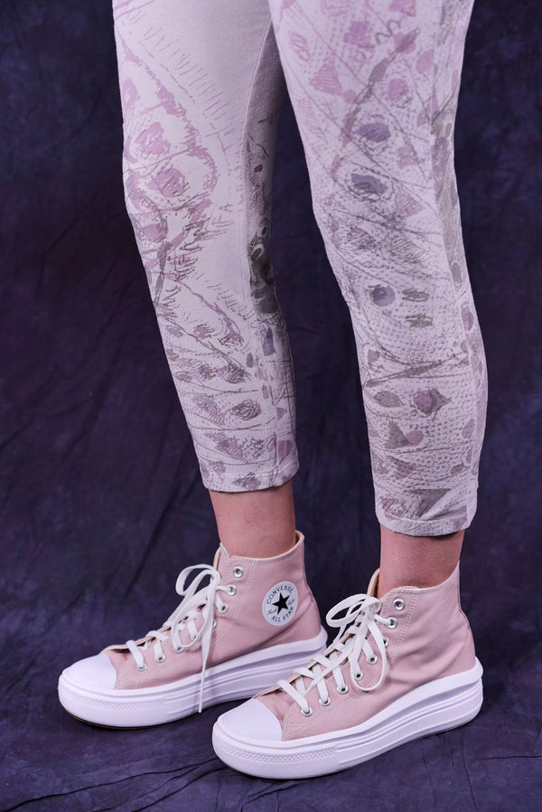 3167 Crop Legging Rice Paper-P - Blue Fish Clothing