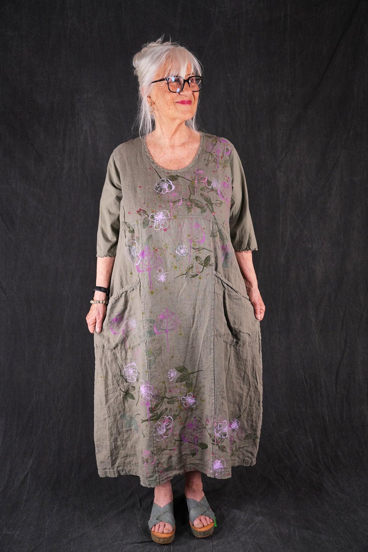 7214 Lady's Dress Illite Pretty Pinks - Blue Fish Clothing