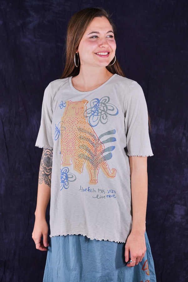 1600 Simple Tee Clouds-P - Blue Fish Clothing