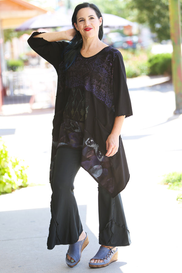 2222 Vector Tunic Black -P - Blue Fish Clothing
