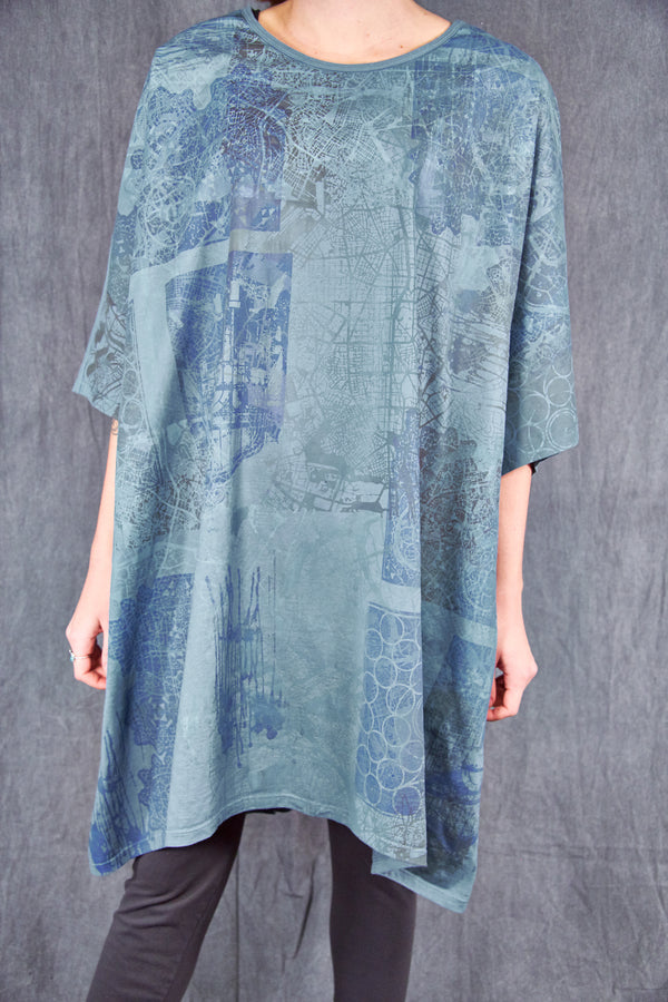 1255-2 Art Tunic-La Mer-P - Blue Fish Clothing