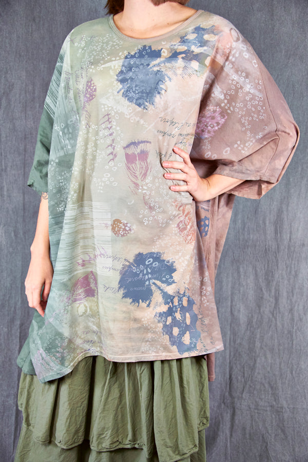 1255HD Art Tee Algae/Earth Feather Winds - Blue Fish Clothing