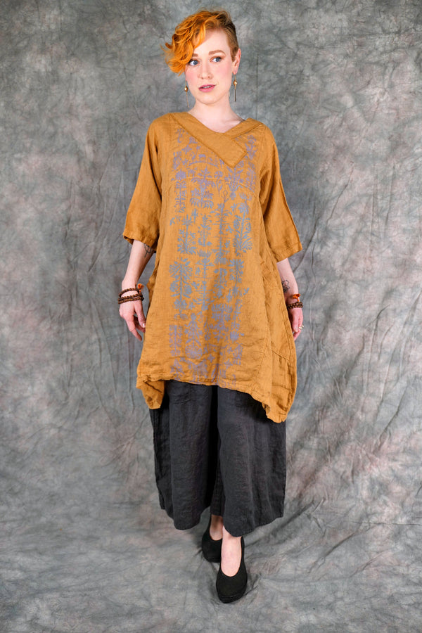 2133 Crossover Urchin Tunic Antique Bronze-P - Blue Fish Clothing