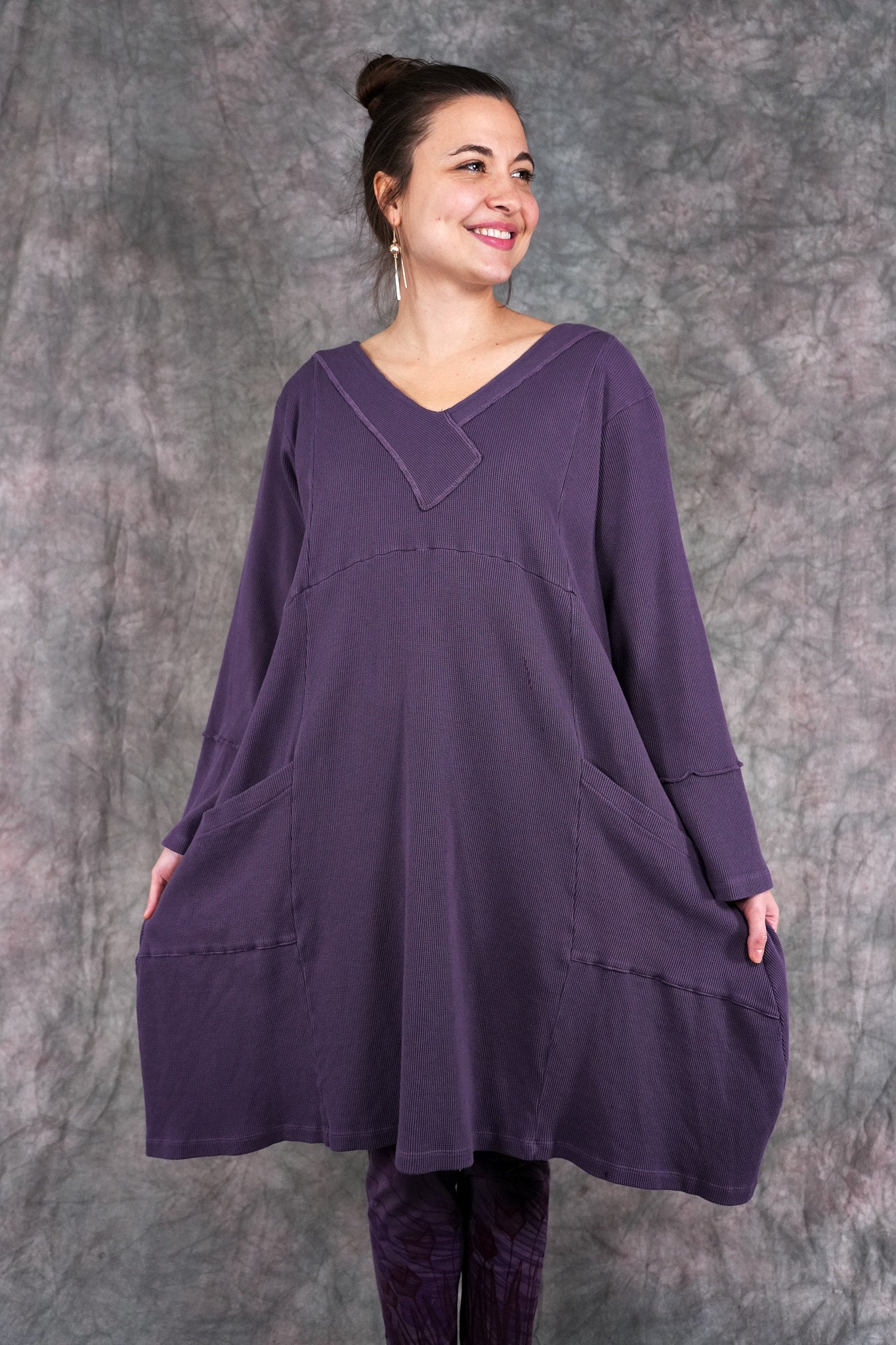 2133 Thermal Urchin Dress Aura - Blue Fish Clothing