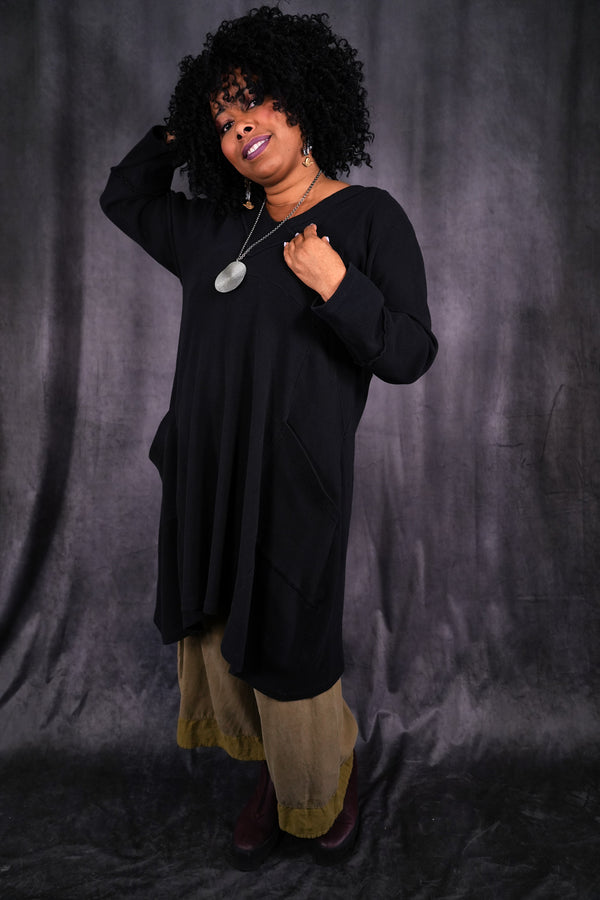 2133 Thermal Urchin Dress Raven - Blue Fish Clothing