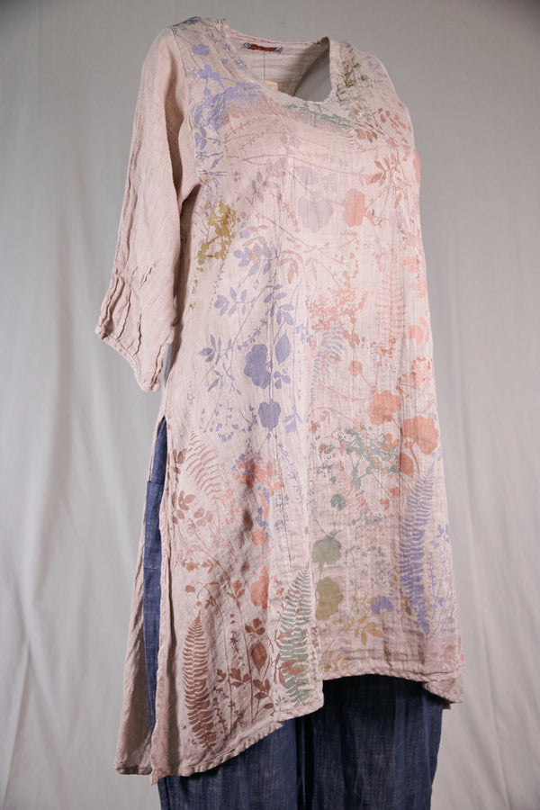 2193 Sun Drawing Tunic-Natural-P - Blue Fish Clothing