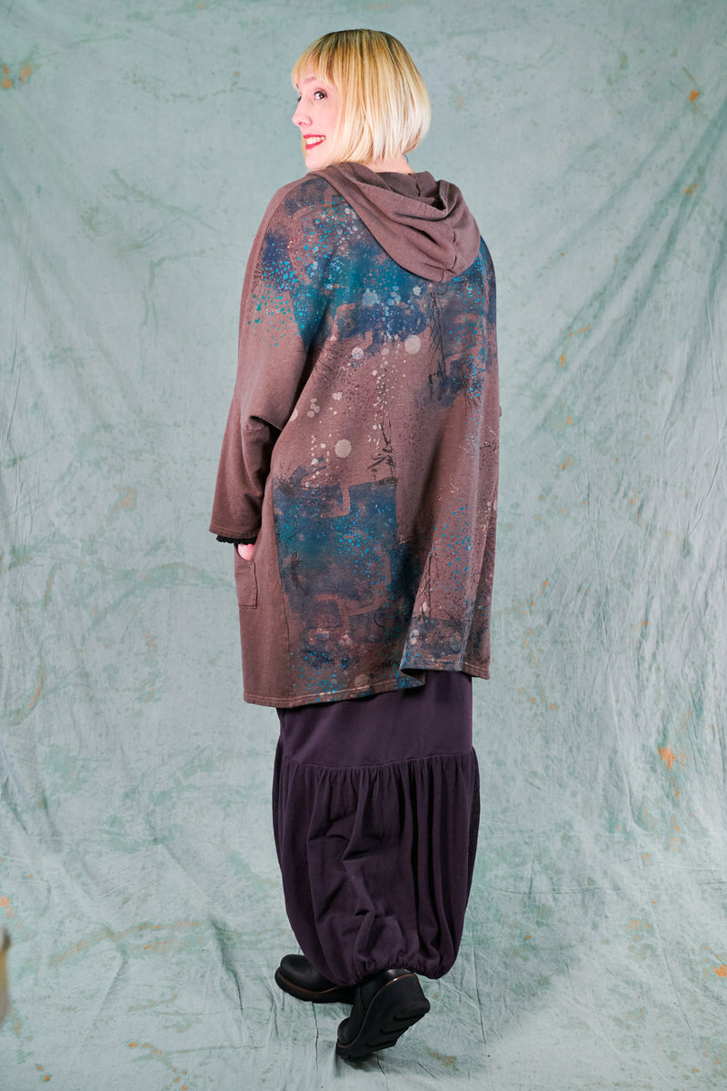 5261 Hooded Cloak-Sparrow-Rooted Earth - Blue Fish Clothing