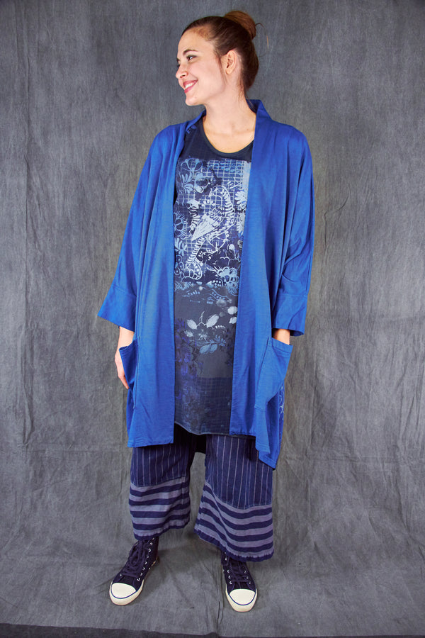 5275 Yuki Kimono Delft Blue-P - Blue Fish Clothing