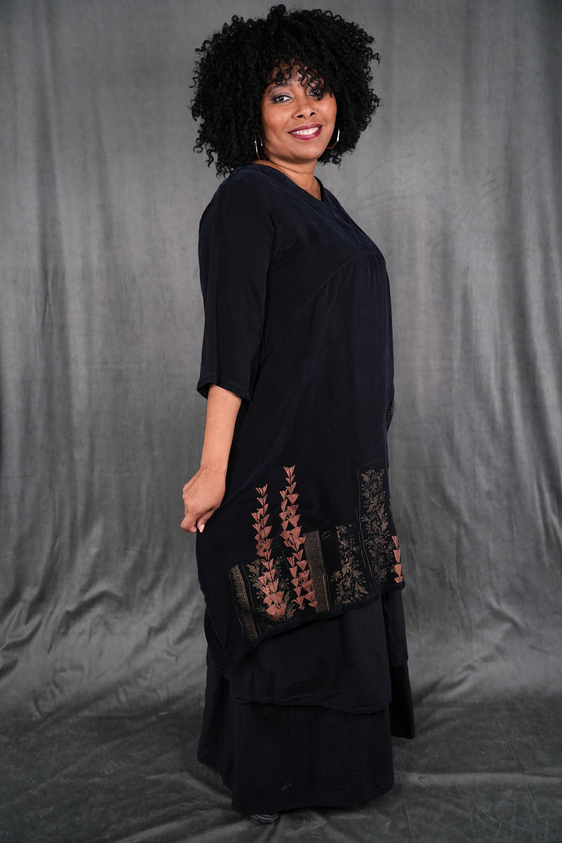 7243 Crossover Urchin Dress Elle-P - Blue Fish Clothing