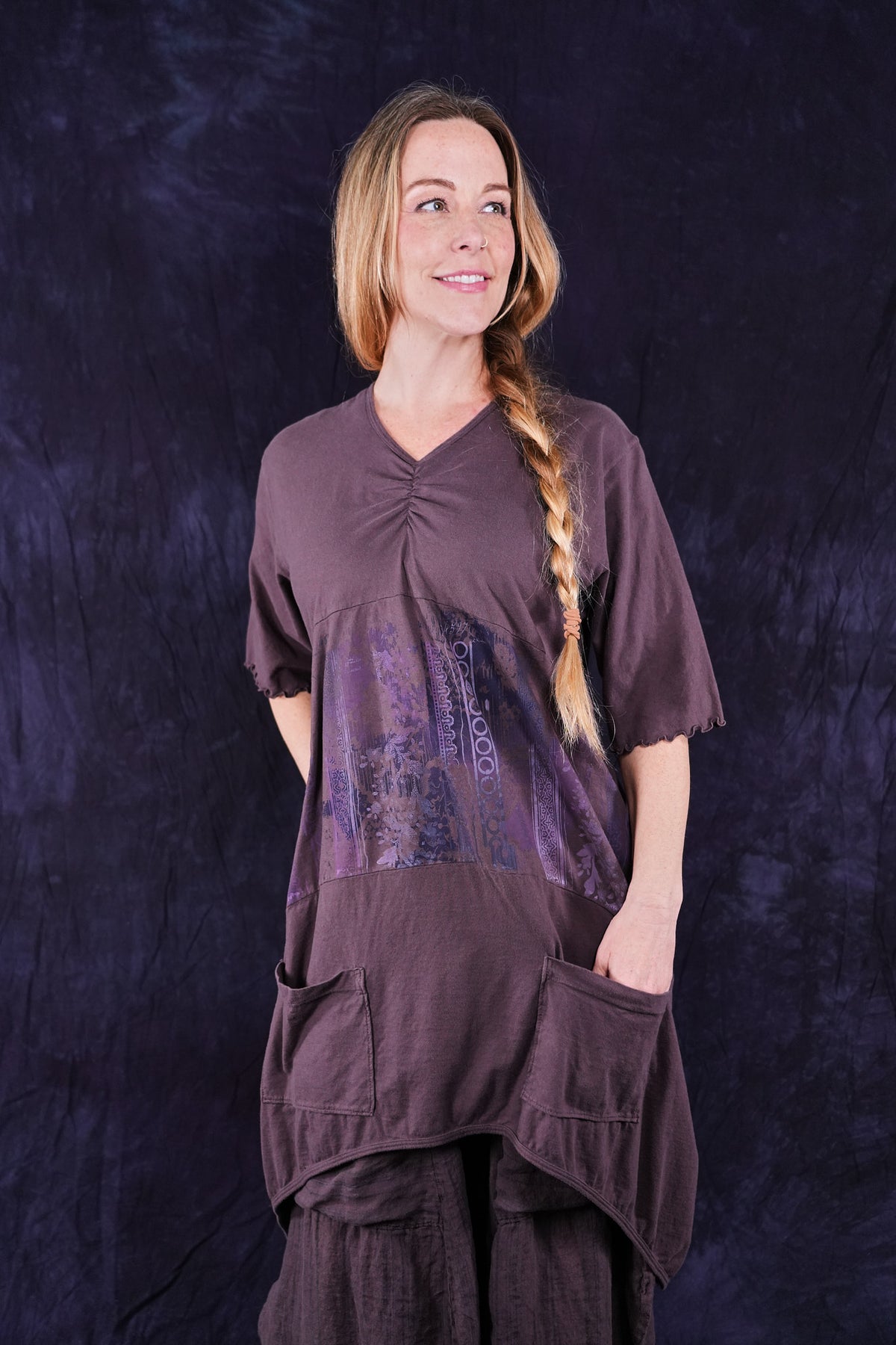 7253 Perfect Day Tunic Sparrow-P - Blue Fish Clothing