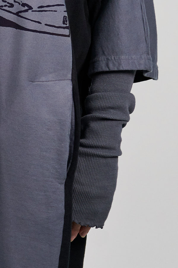 8115 Long Fingerless Thermal Gloves-Lake- unprinted - Blue Fish Clothing