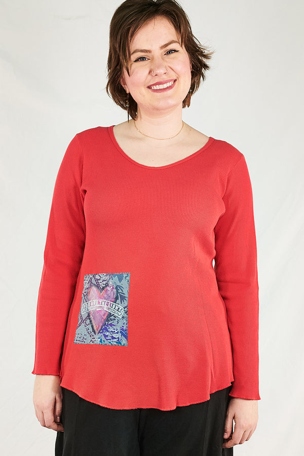 1231 Sweetheart Thermal A-Line Top - Blue Fish Clothing