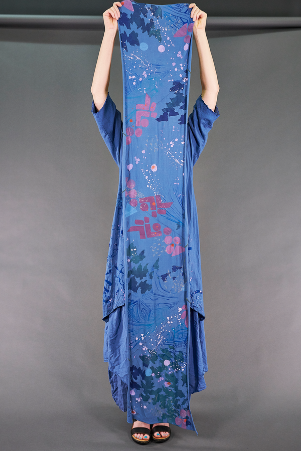 8143 Scarf Delft-Calming Waters - Blue Fish Clothing