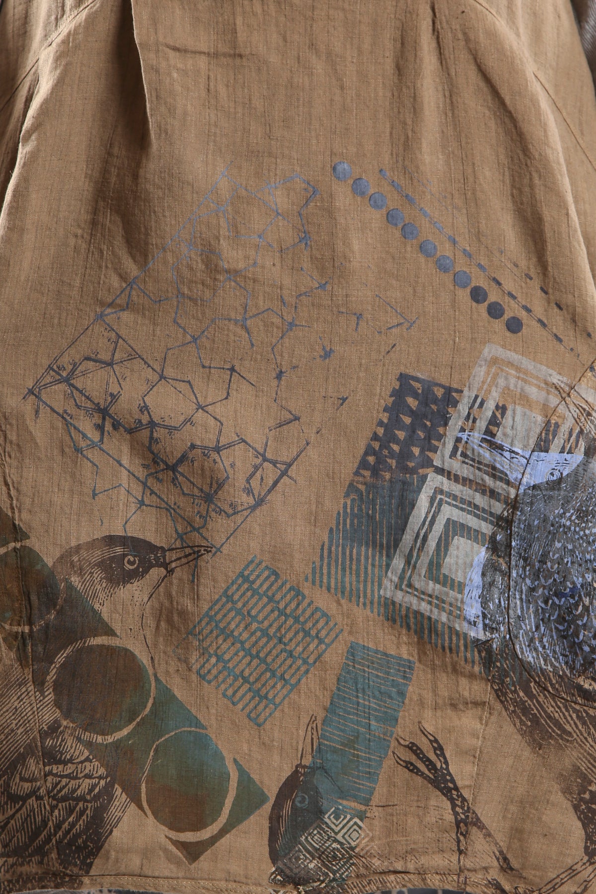 6185 Mulberry Mid Layer Linen Coyote-P - Blue Fish Clothing